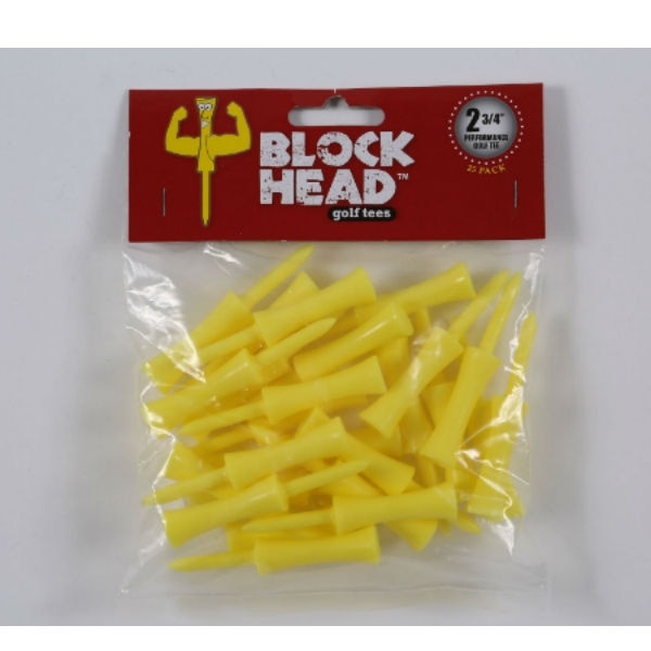 Block Head Tees - 2 3/4" - 25 Pack