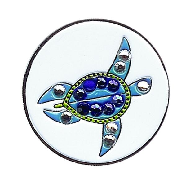 Blue Turtle Crystal Ball Marker
