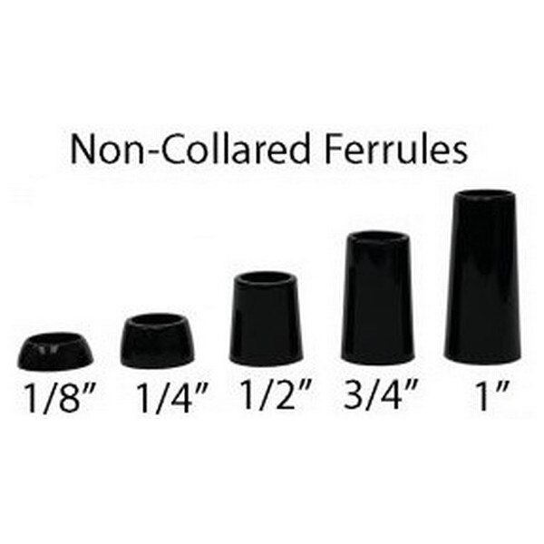 Non-Collared Ferrules - 12pk 3/4" .335/.545
